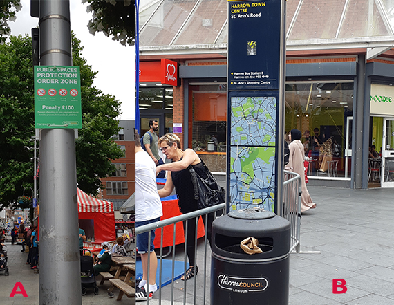 Low profile PSPO notices at Harrow Town Centre – Harrow Monitoring Group